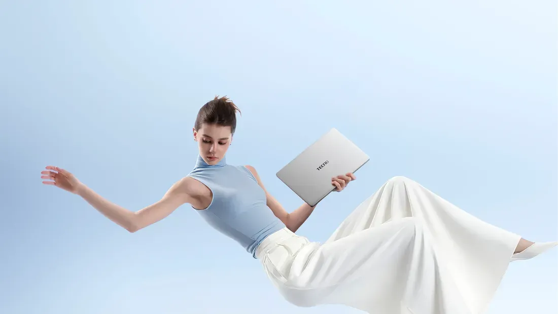 JUARA BARU ULTRABOOK 9 JUTAAN: Tecno Megabook T14 Air Cuma 999 Gram!